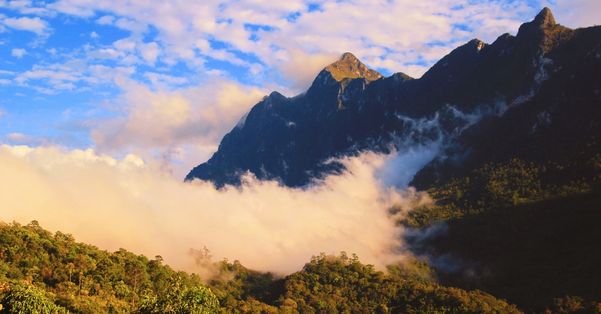 Which place is known as the 'land of clouds' in India?
