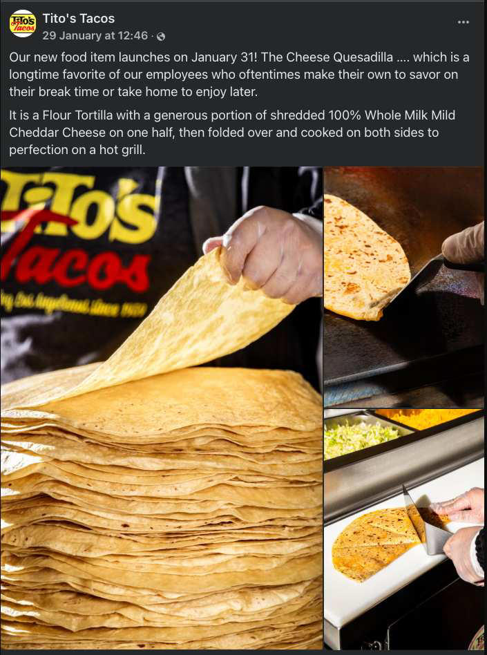Los Angeles' Tito's Tacos adds a menu item