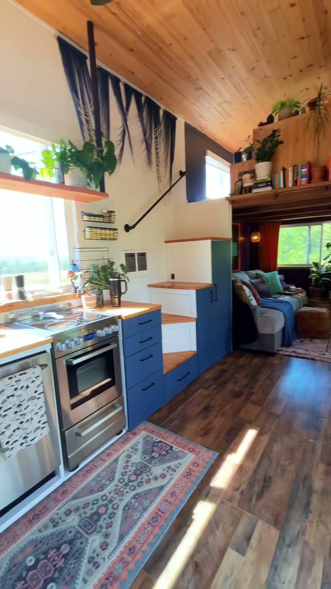 She built a stunning 32ft tiny house for under $30K! 🌱
