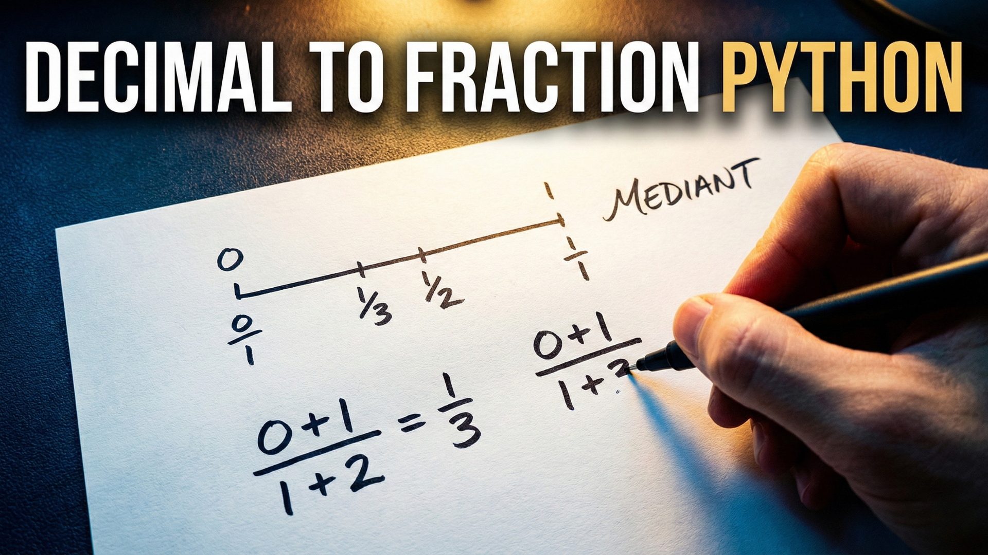 Turn any decimal into a fraction using Python