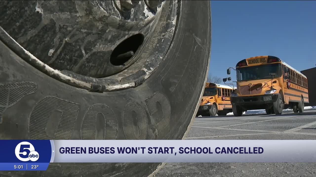 Ongoing cold temps force school district to cancel over bus issues