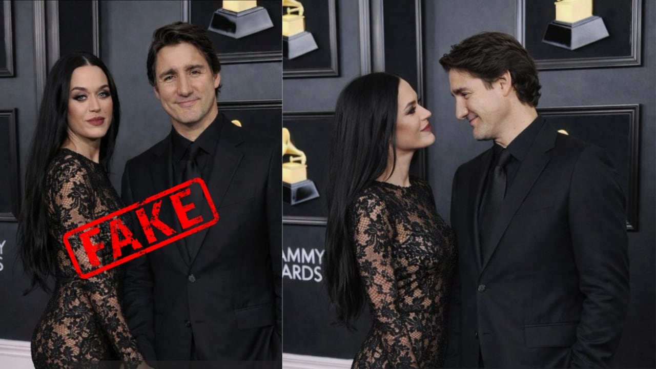 Fact check: Fake Grammys photo of Justin Trudeau and Katy Perry