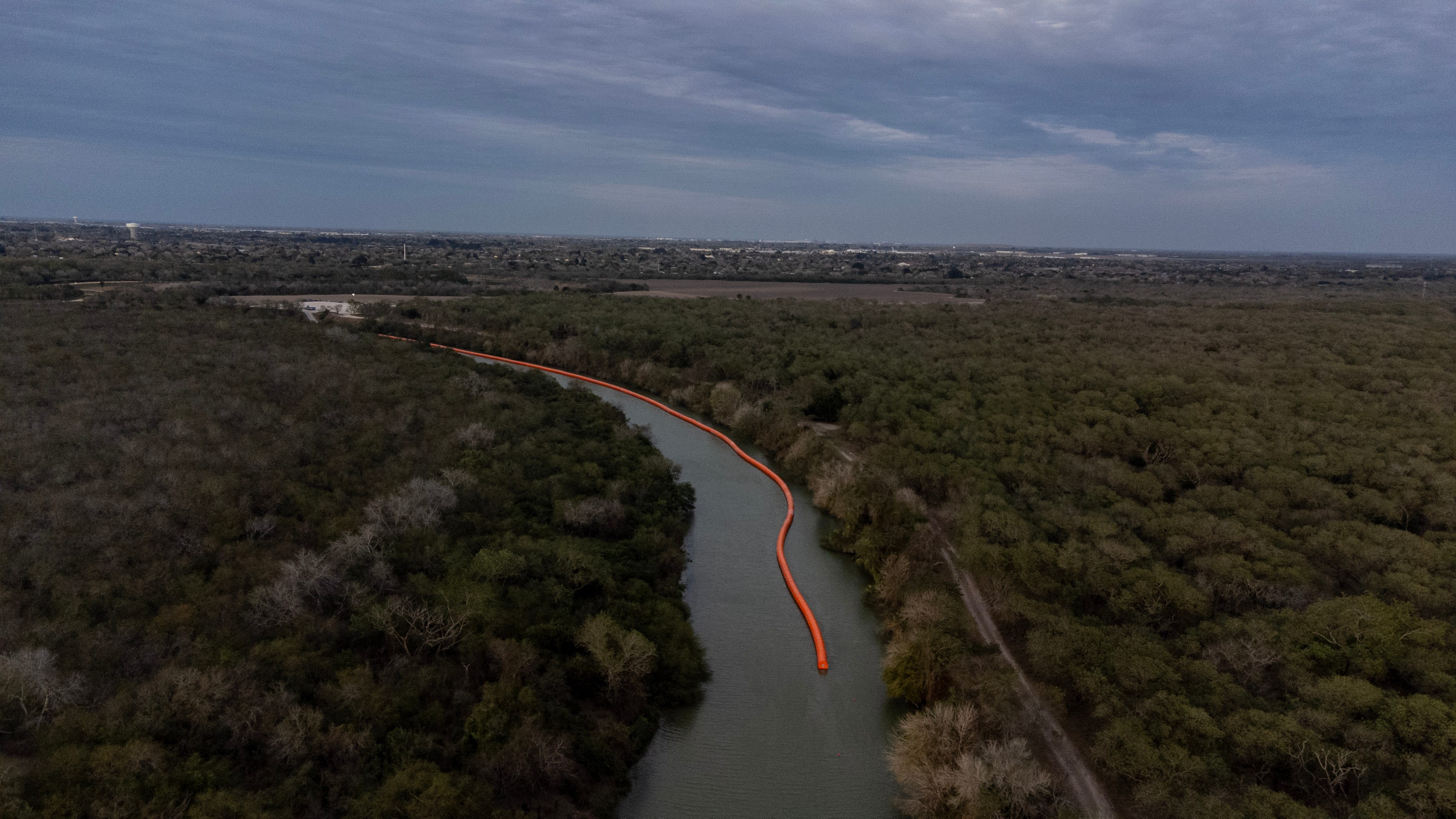 A 'wall' in the river: Trump's new border barrier in the Rio Grande