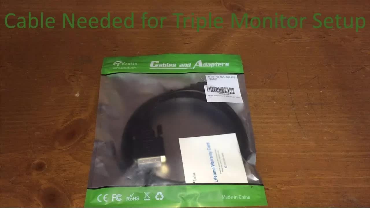 DVI-D to HDMI cable unboxing and review
