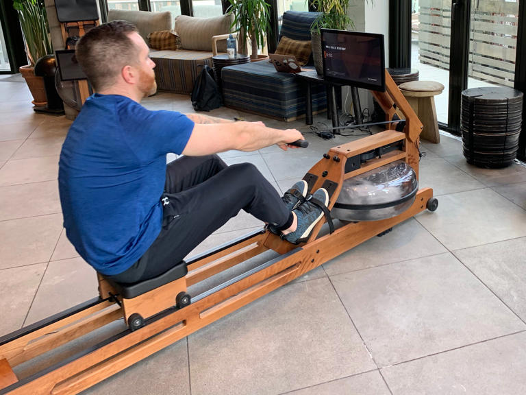 This rowing machine's video game-style races are a fun and motivating ...