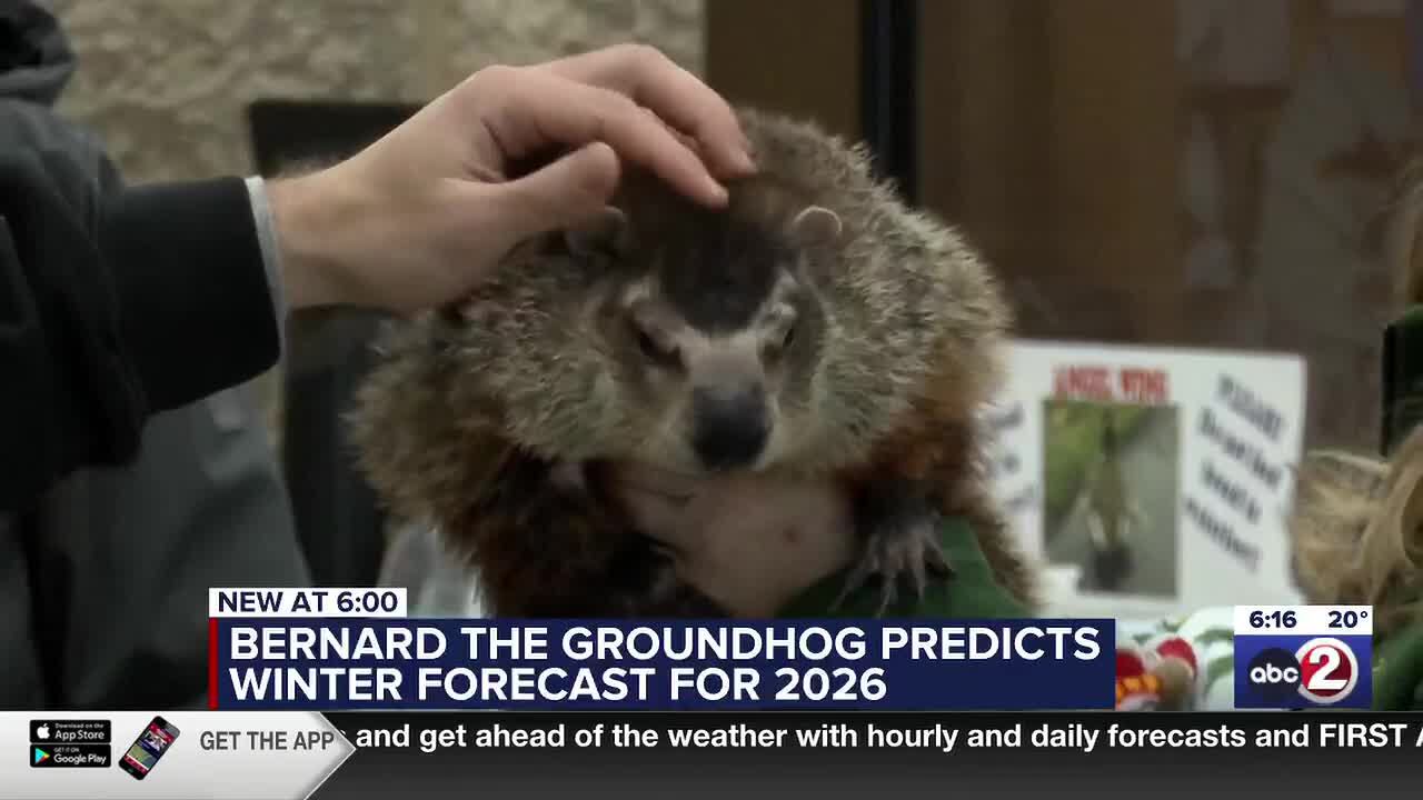 Bernard the groundhog predicts winter forecast for 2026