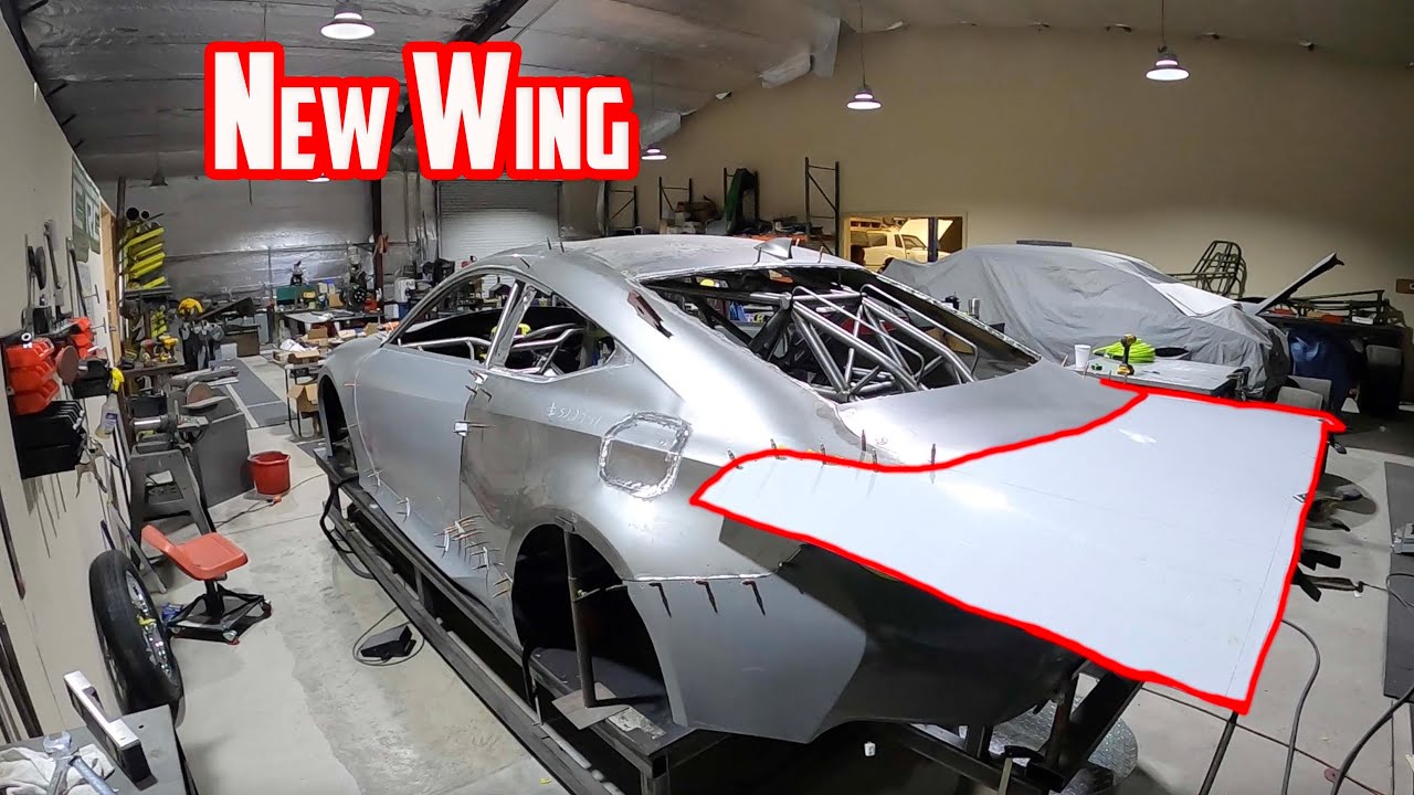 Building new wing for Street Outlaw's No Prep Kings car! Justin Swanstrom