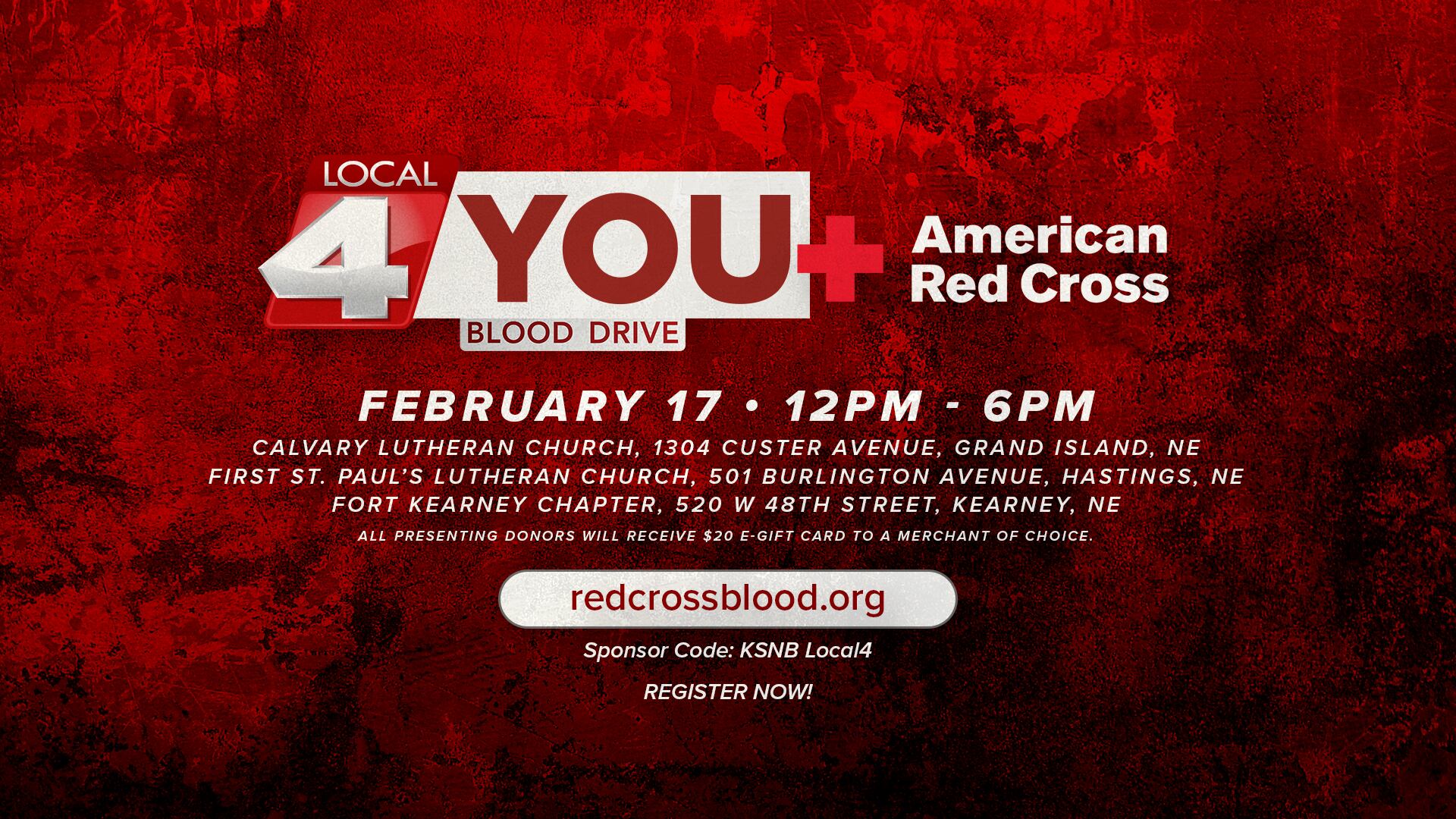 Local4 partners with American Red Cross for 'Local4 You Blood Drive'