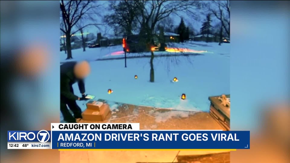 Video: Amazon driver's rant goes viral
