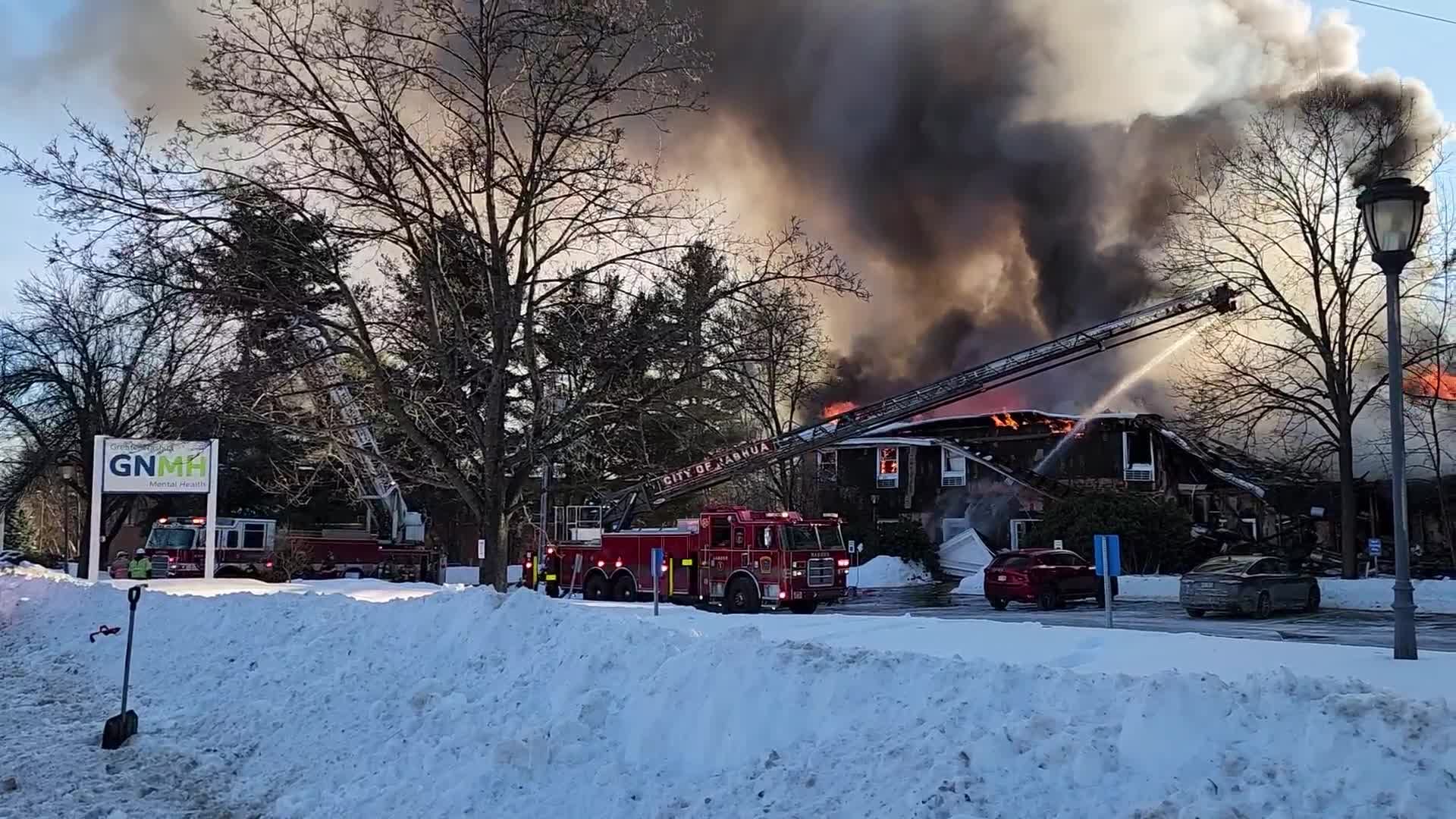Massive response underway for large fire, gas explosion near Nashua, NH ...