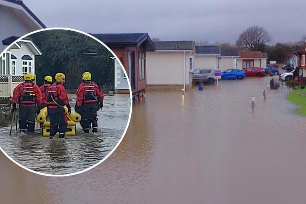 Flood-hit residents 'safely evacuated' by firefighters in Sandown