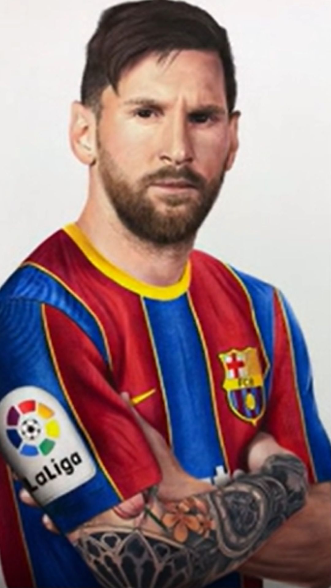 Drawing Lionel Messi: Hyper realistic football portrait