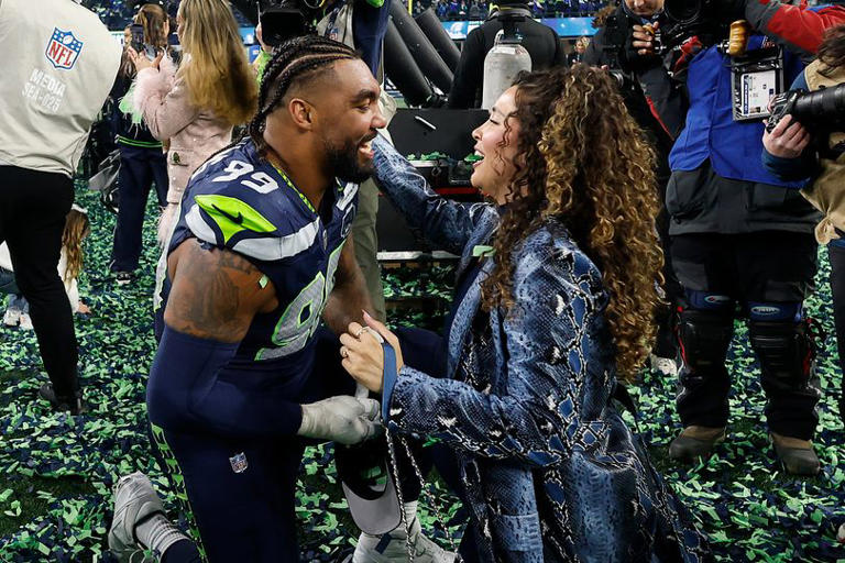 Super Bowl star reveals heavily pregnant wife is daughter of NFL legend