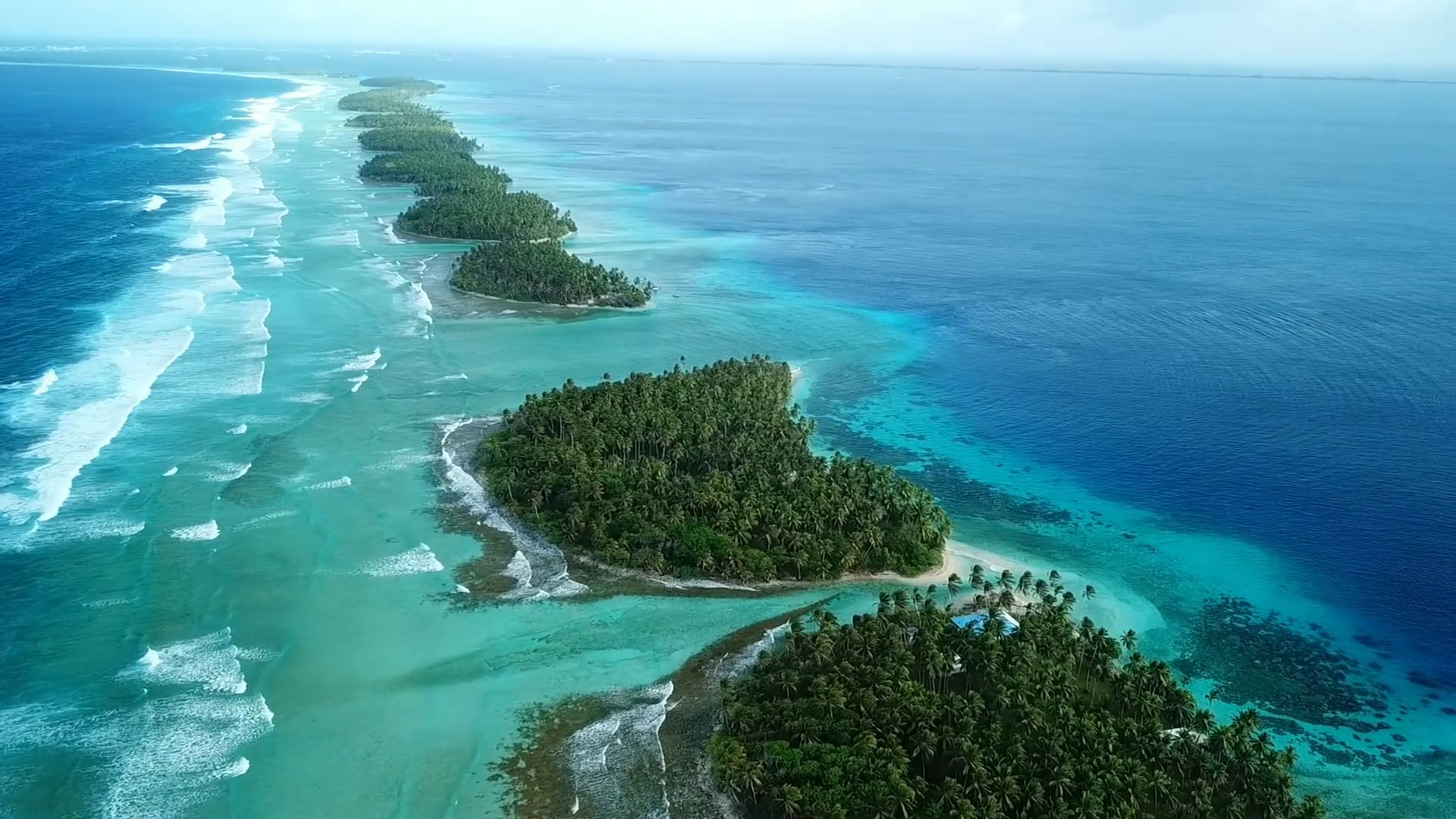 Isole Marshall: viste dal drone del luogo di immersioni più importante ...