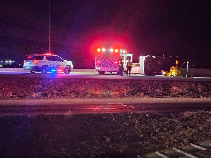 Crews working wreck on I-27 near Hollywood Monday