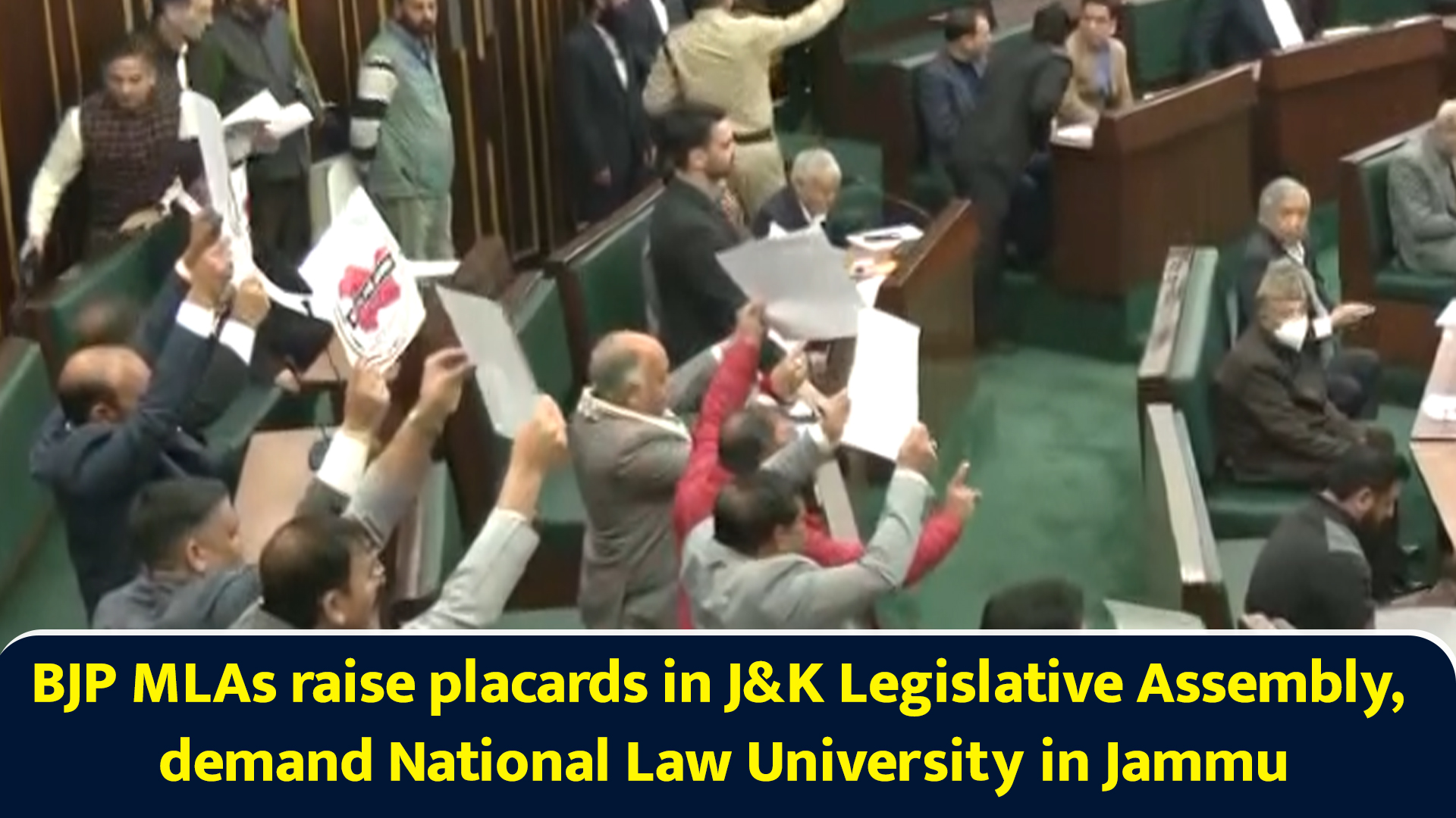 BJP MLAs raise placards in J&K Legislative Assembly, demand National ...