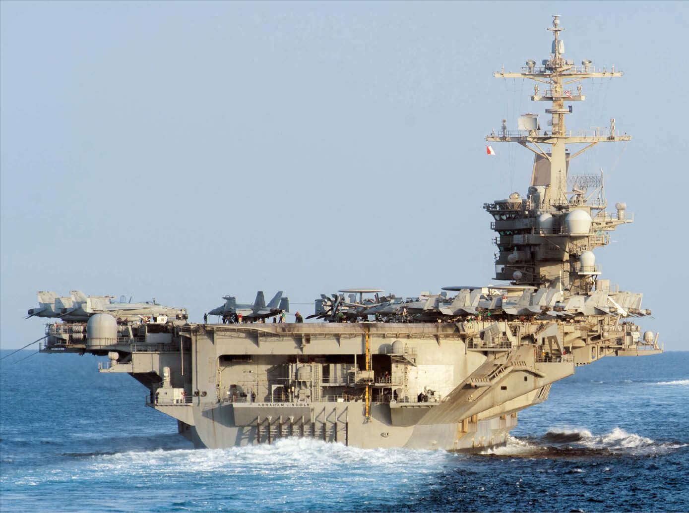 US carrier strike group positions 700 km from Iran