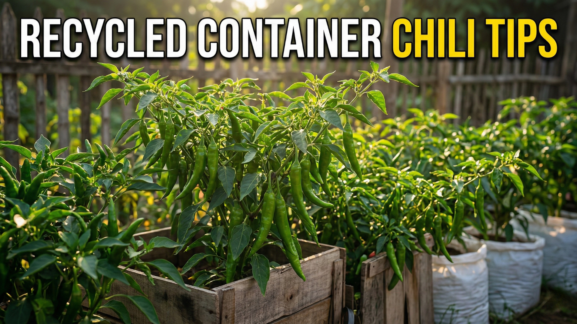 Chili pepper gardening: 3 tips using recycled containers
