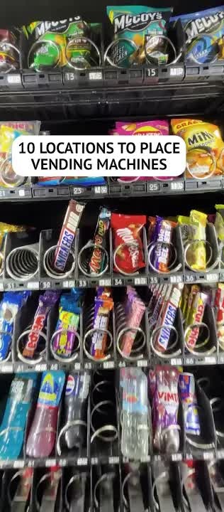 Vending machine location ideas for consistent sales