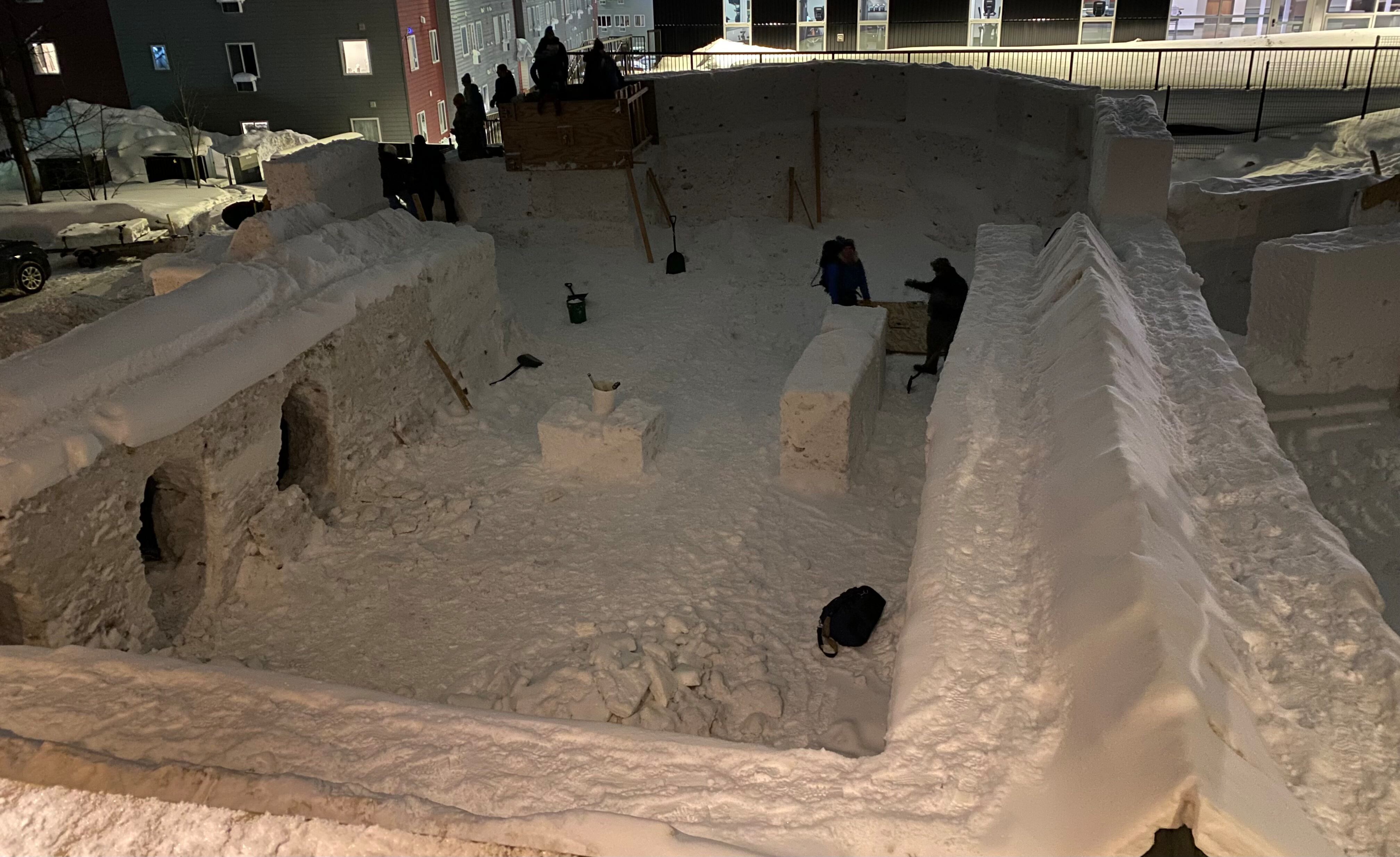 Annual 'Our Lady of the Snows' ice chapel nearly ready for MTU's Winter ...