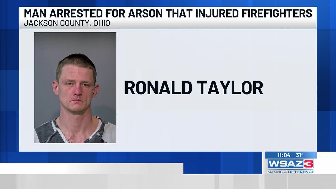Man arrested in arson that injured firefighters