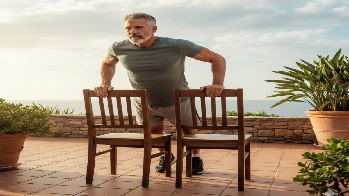 Chair dips after 55: The simple exercise that builds arm strength ...