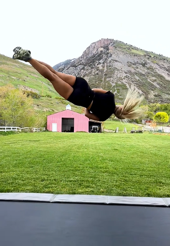 Trampoline skills with stunning views | Epic tricks & jumps