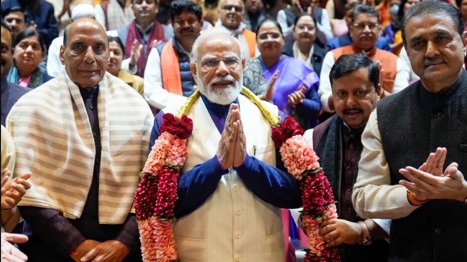 Watch: PM Modi gets warm welcome at NDA meet for US trade deal breakthrough