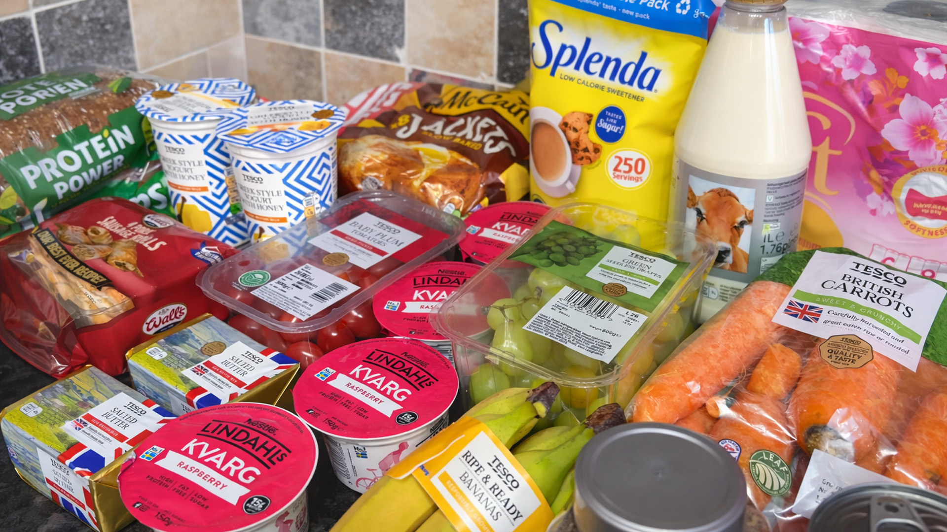 Weekly grocery shopping review at Tesco Scotland