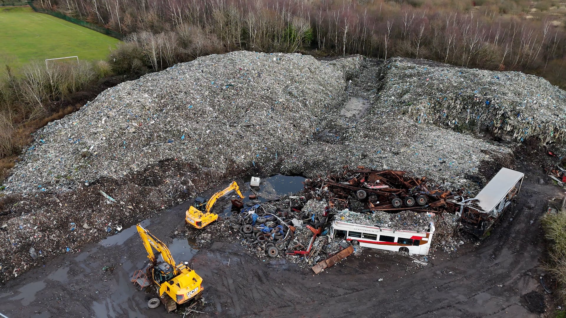 Residents call on king to clear up rubbish dump claiming house prices ...