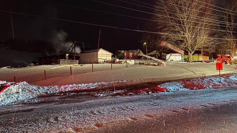 Overnight flames rip through barn at historic Ross Farm in Washington ...
