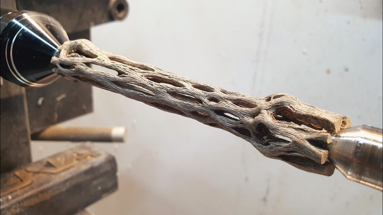 Woodturning cholla cactus magic