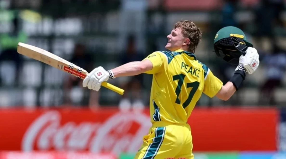 Oliver Peake scores fighting hundred in U19 World Cup semi-final vs England