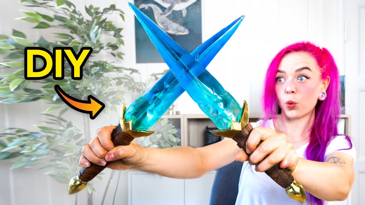 Forging crystal daggers from resin and metal!