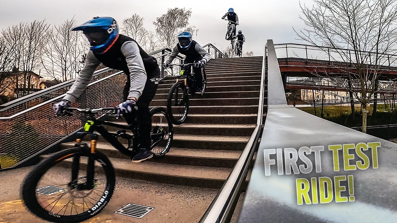 Erste Fahrt mit einem Custom-Freeride-Mountainbike