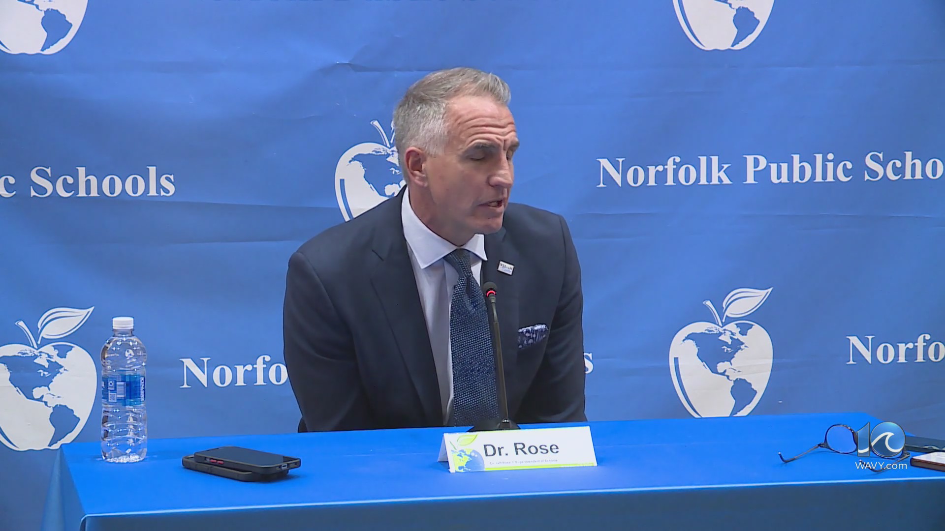 Norfolk Public Schools superintendent Jeff Rose unveils plans at press ...