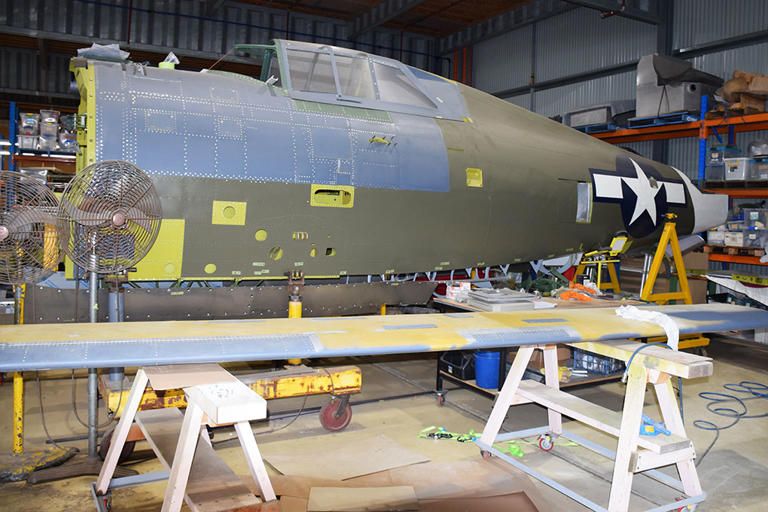 P-47 Thunderbolt restorations progress in Australia, including proposed ...