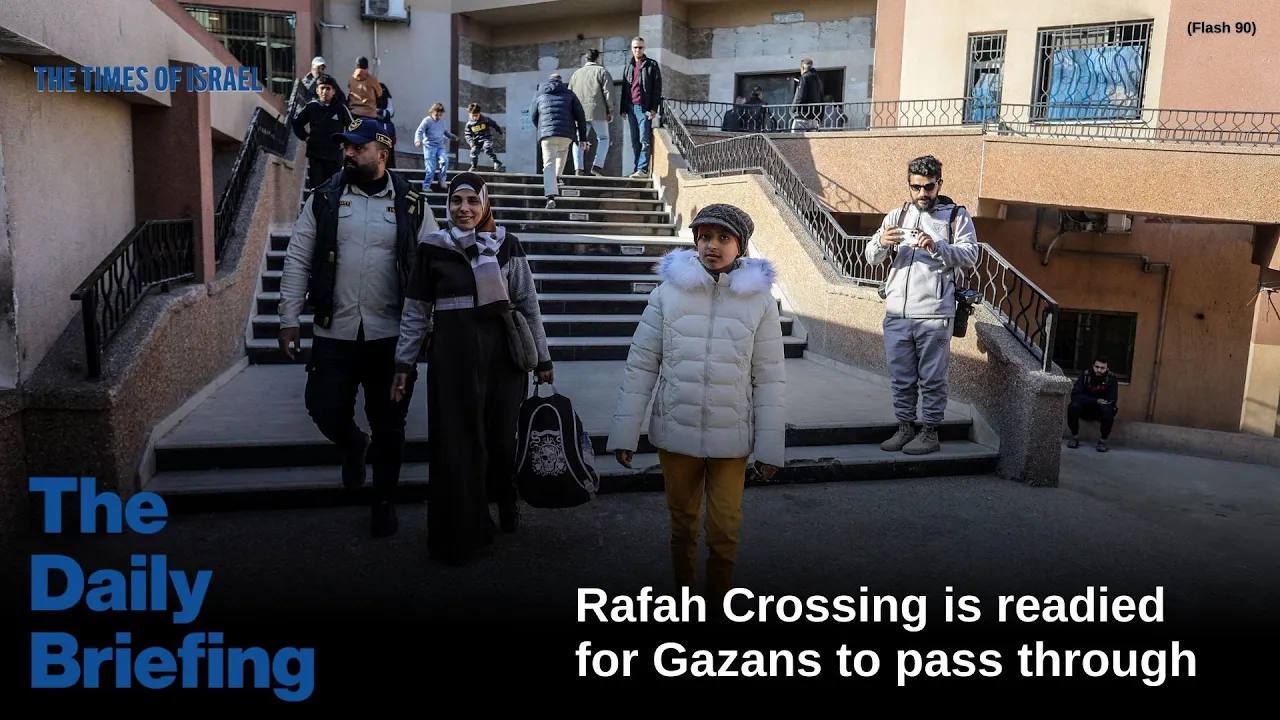 Rafah crossing is readied for Gazans to pass through