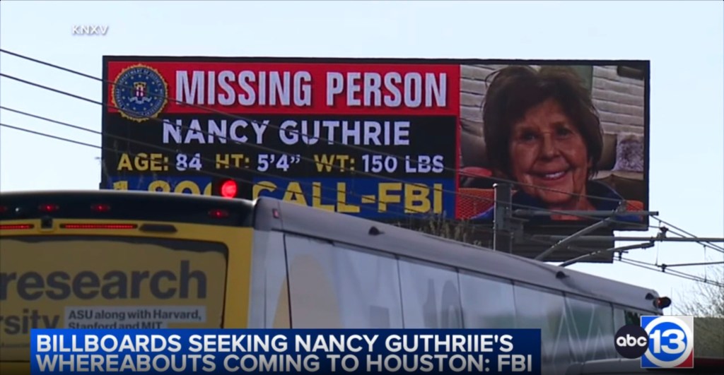 Nancy Guthrie’s ransom still hasn’t been paid as second deadline looms