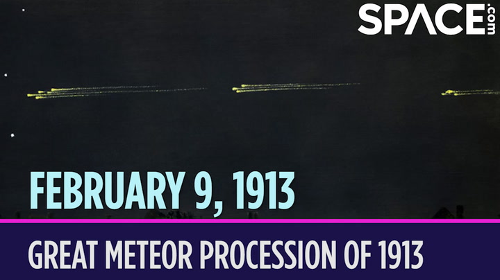 OTD in Space - February 9: Great Meteor Procession of 1913