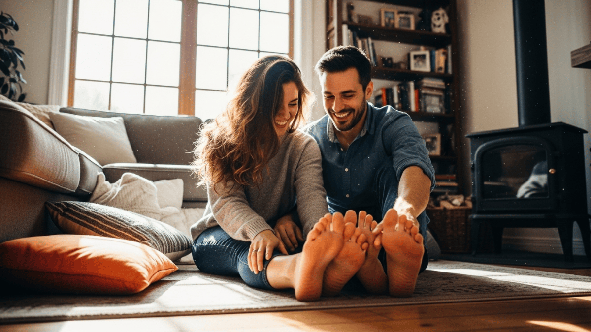 Foot flexibility as a sign of longevity for you and your partner ...