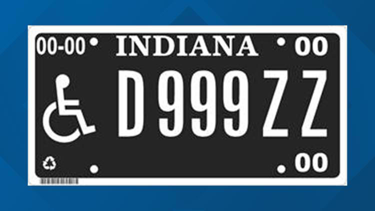 Indiana BMV to make blackout design available for disability license plates