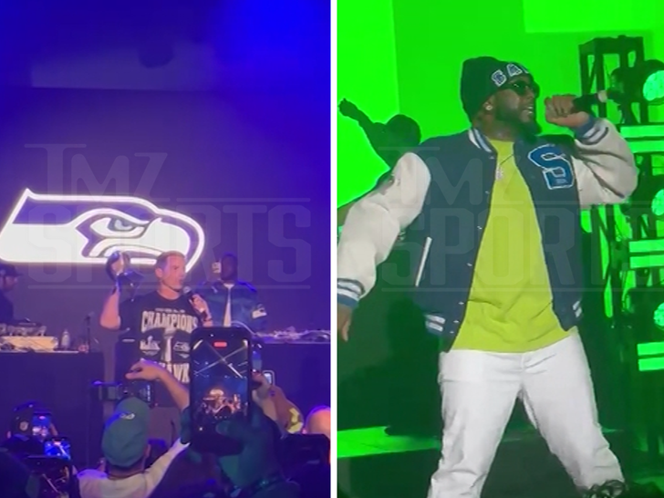 Seattle Seahawks rage after Super Bowl win with T-Pain, Ludacris concert