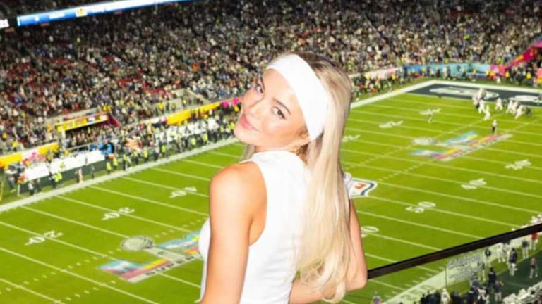 Livvy Dunne stuns in Super Bowl fit while freaking out over Lady Gaga ...