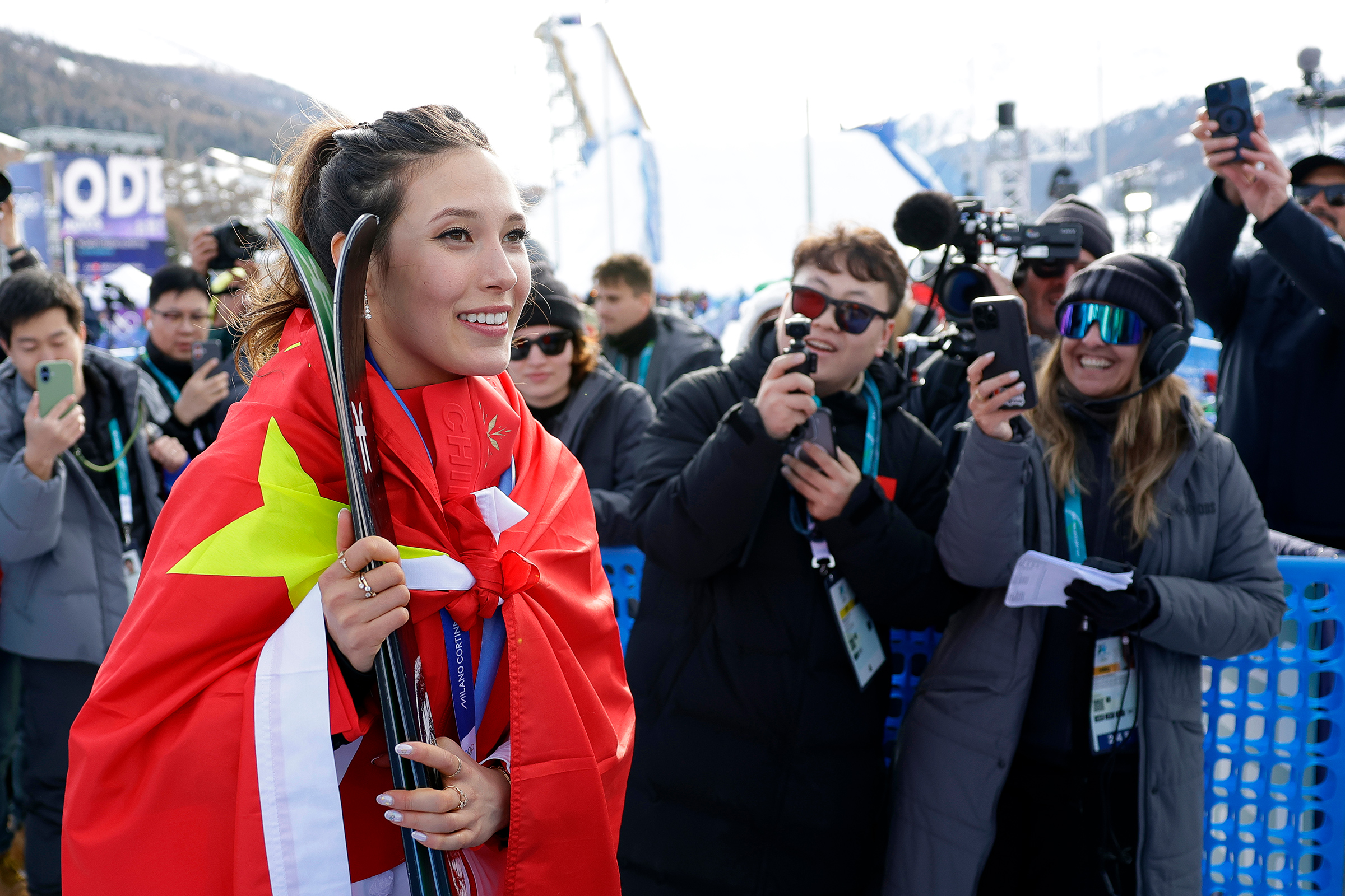 Eileen Gu takes home Olympic silver after the 'best slopestyle run' she ...