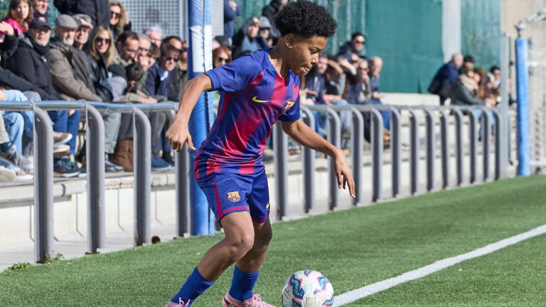 El prodigio de 15 años del Barça Ebrima Tunkara vuelve a deslumbrar con ...