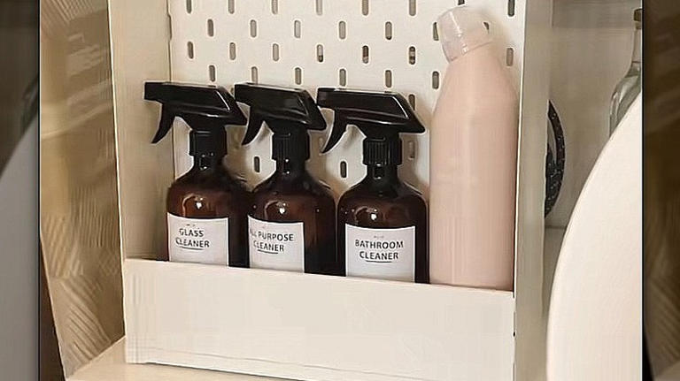 Keep cluttered cabinets organized with a smart IKEA hack