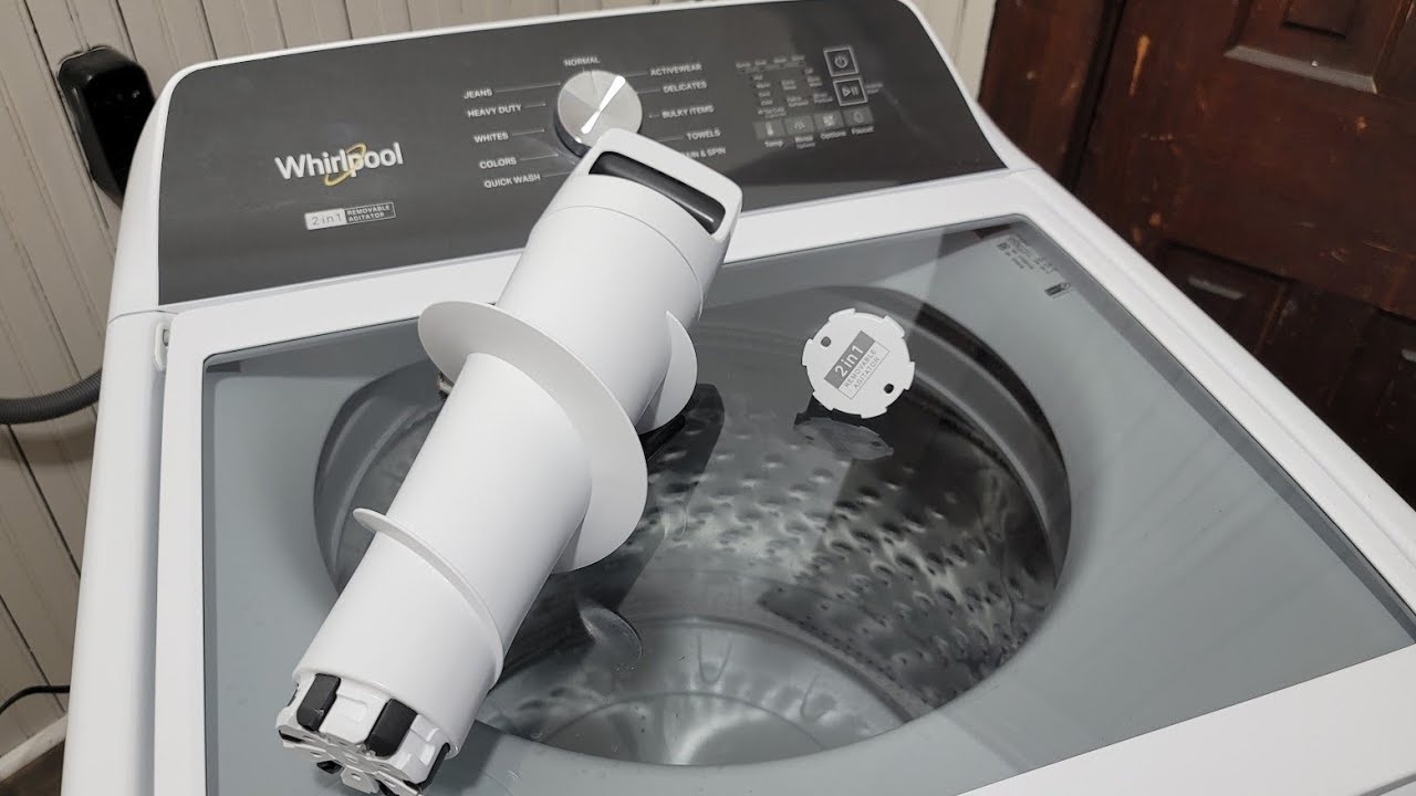 How to remove Whirlpool 2-in-1 agitator, plate cap and impeller ...