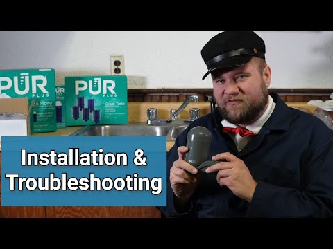 How to install a Pur Plus water filter & troubleshooting no-water or ...