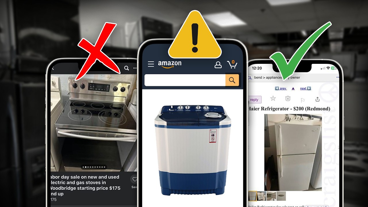 Used appliance scams! How to avoid getting ripped off!